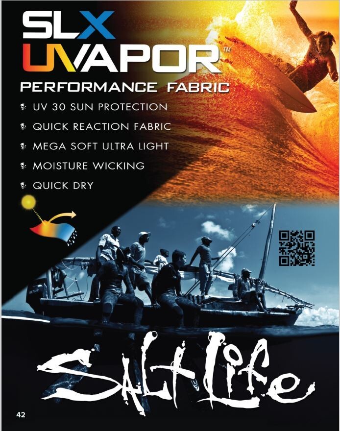 New Salt Life S Turquoise Deep Venture SLX Uvapor L/ Live Salty Saltlife UV30 | eBay