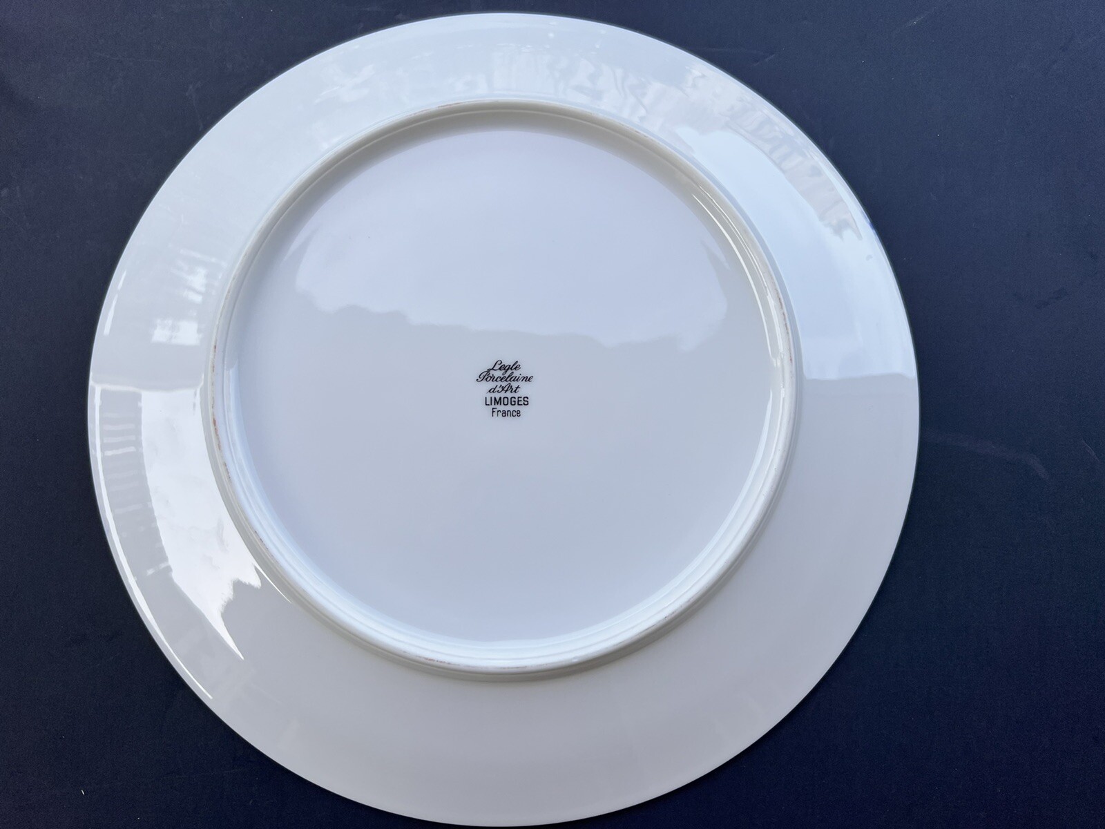 LIMOGES FRANCE LEGLE PORCELAINE D'ART BLUE GOLD dinner plate | eBay