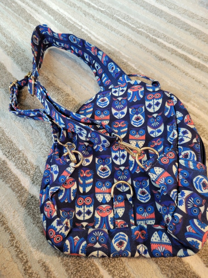 Chumbak Girls Small Owls Backpack Purse Very Cute Zippered & With Carry ...