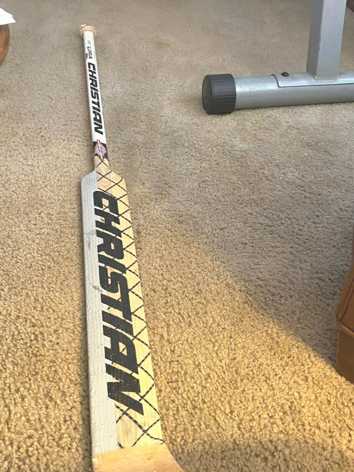 Robb Stauber Los Angeles Kings Signed Christian USA Game Used Stick | eBay