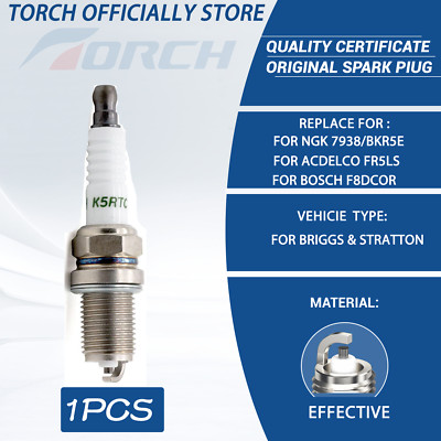TORCH K5RTC Spark Plug for CHAMPION 71G RC12YC NGK 7938/BKR5E Lawn ...