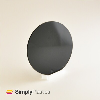3mm Perspex® Laser Cut Grey 923 Tinted Acrylic Plastic Disc Circle ...