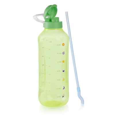 Tupperware ECO+ AQUAVIBE Bottle GREEN FLEXIBLE Straw 67 Ounces Handle ...