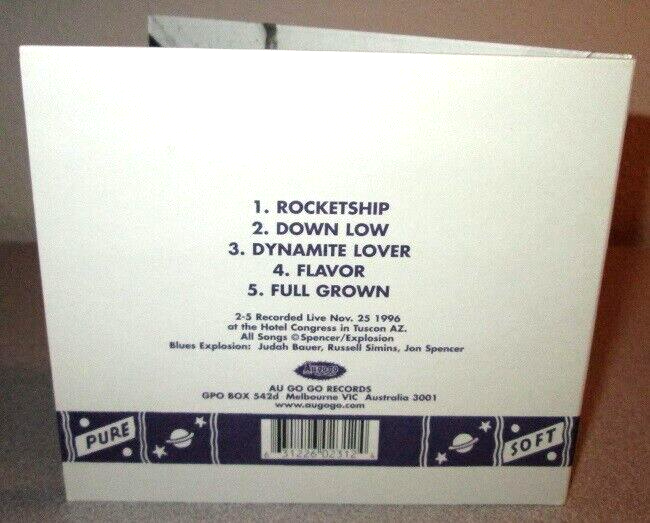 Jon Spencer Blues Explosion Rocketship 1997 Australia CD w/4 Live Judah ...