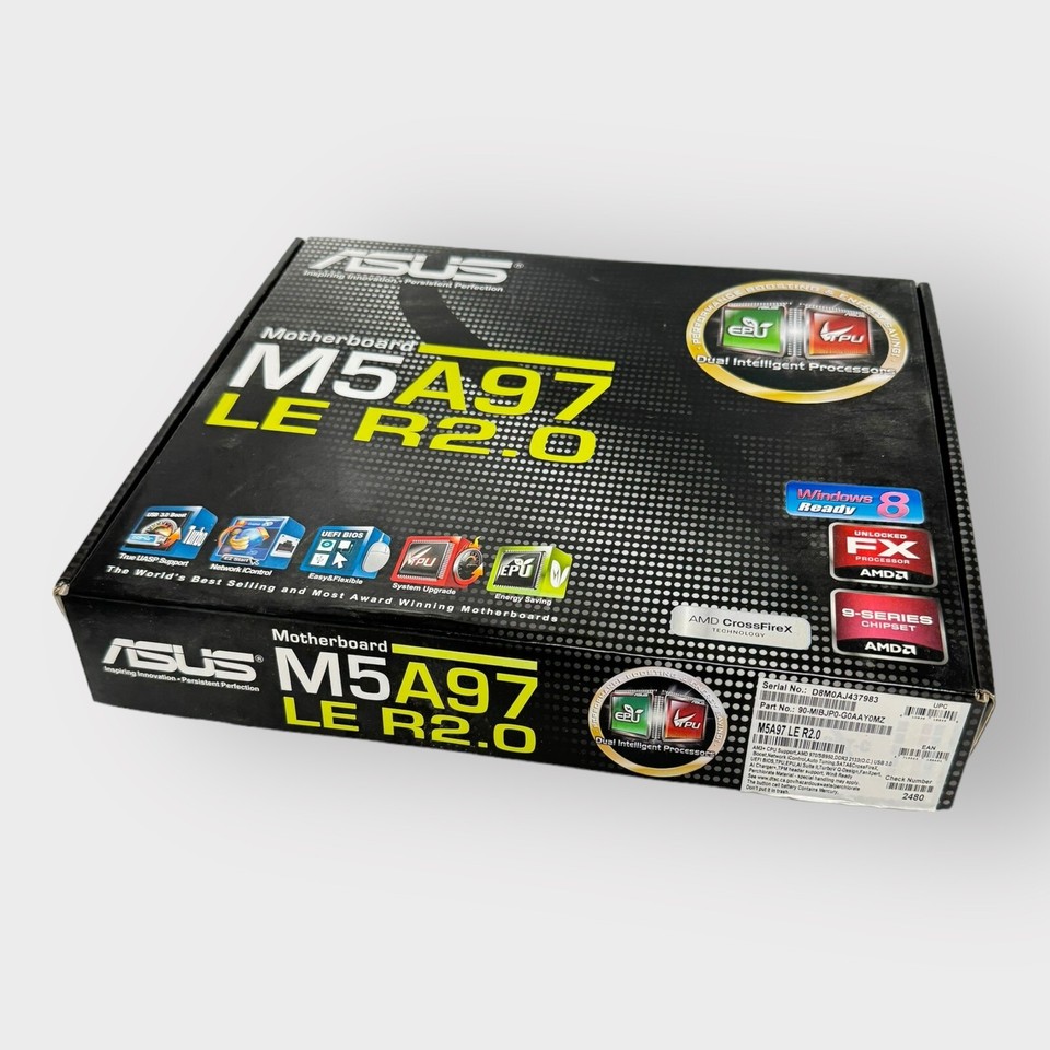 ASUS M5A97 LE R2.0 Socket AM3+ 970 Motherboard AMD FX6100 CPU 8GB DDR3 ...