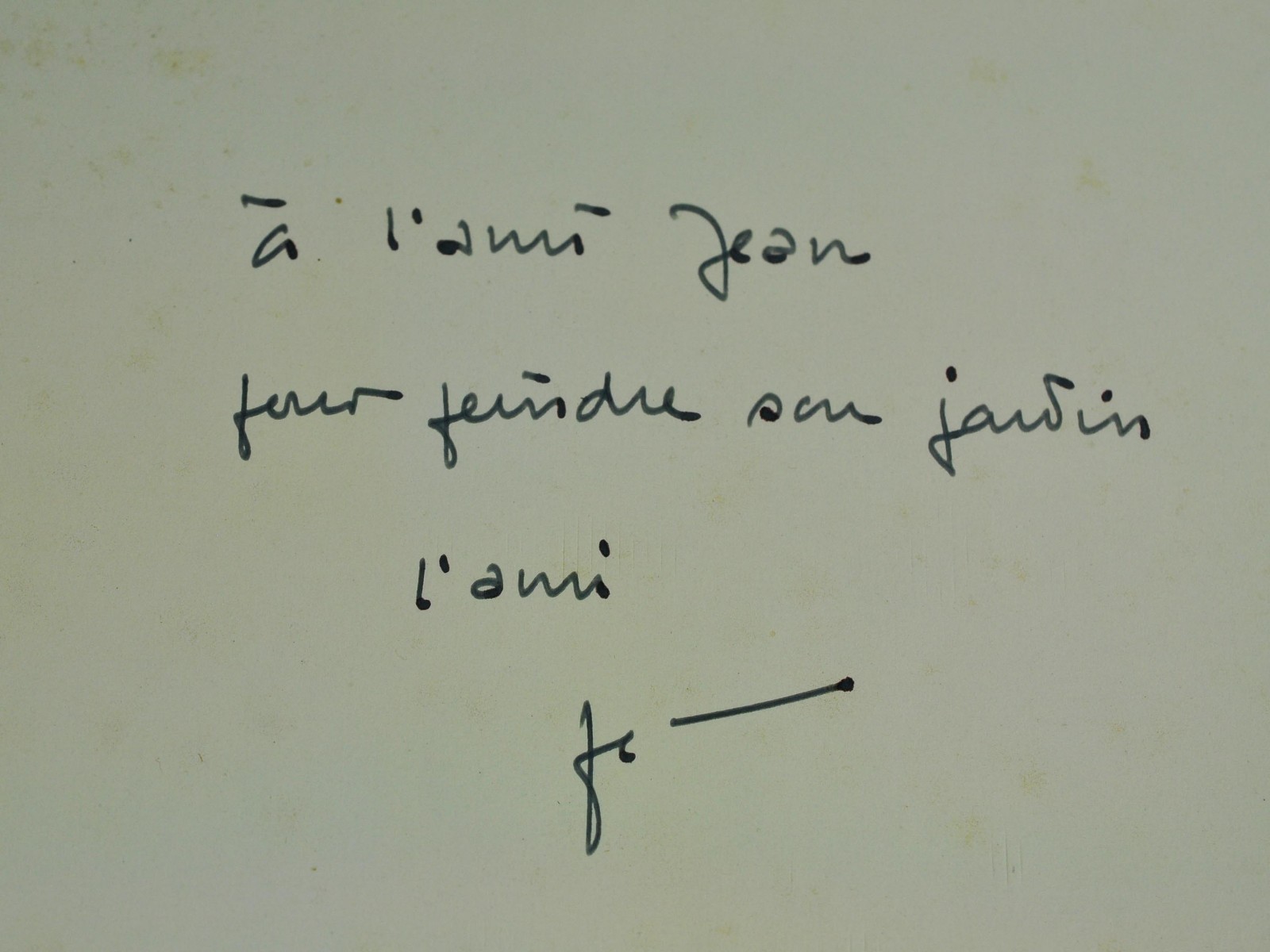 LESCURE Jean "Coulot, peintures" Galerie Pierre Domec, 1961. Envoi de J ...