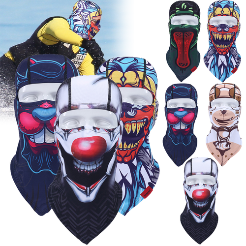 Balaclava Clown Face Mask UV Protection Ski Sun Hoods Tactical Masks ...