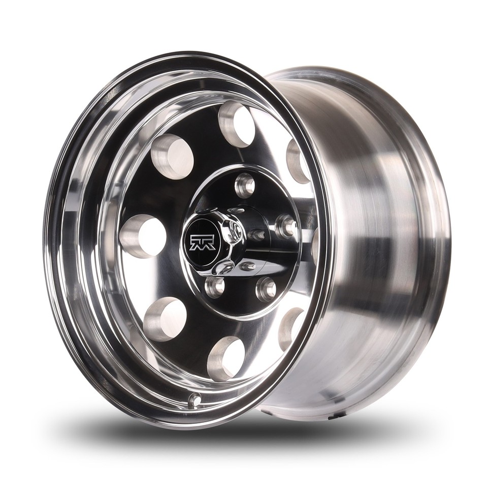 4 New 15x8 Mudder Trucker MT614 Diesel Polished 5x5 5x127 ET-19 wheels ...