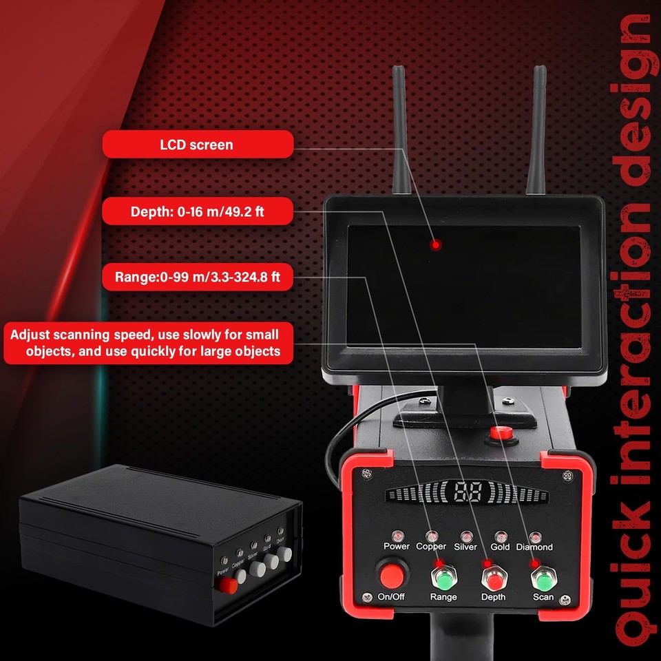 Underground Metal Detector, Metal Detector, Professional Metal Scanner ...