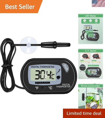 Digital Aquarium Thermometer, Fish Tank Thermometer, Water Thermometer ...