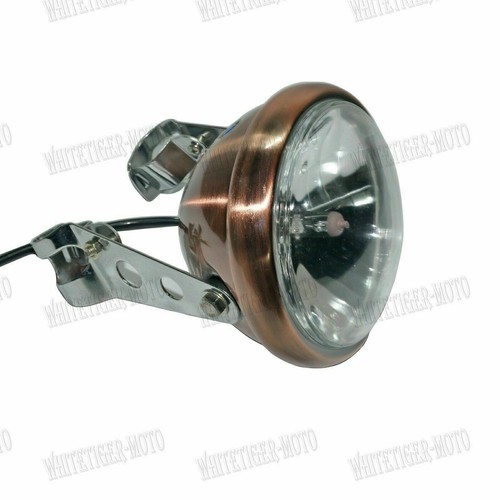 4.5" Copper Side Mount Front Headlight Bracket For Motorcycle Cafe ...