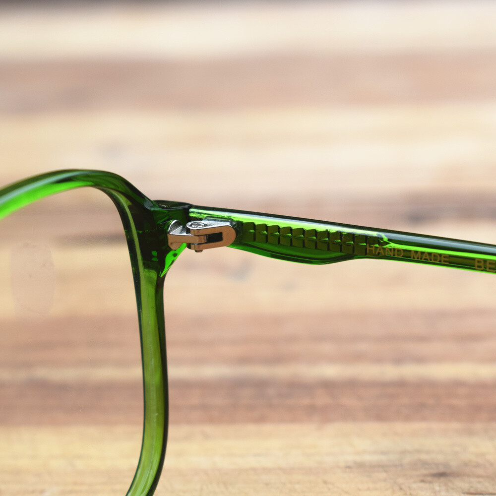 Oversize Hand Made Acetate Eyeglass Frames Full Rim Glasses Myopia Rx ...