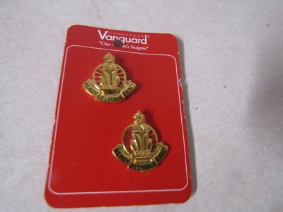 MILITARY INSIGNIA SET OF 2 DUI CRESTS 17TH SUPPORT BN READY RELIABLE ...