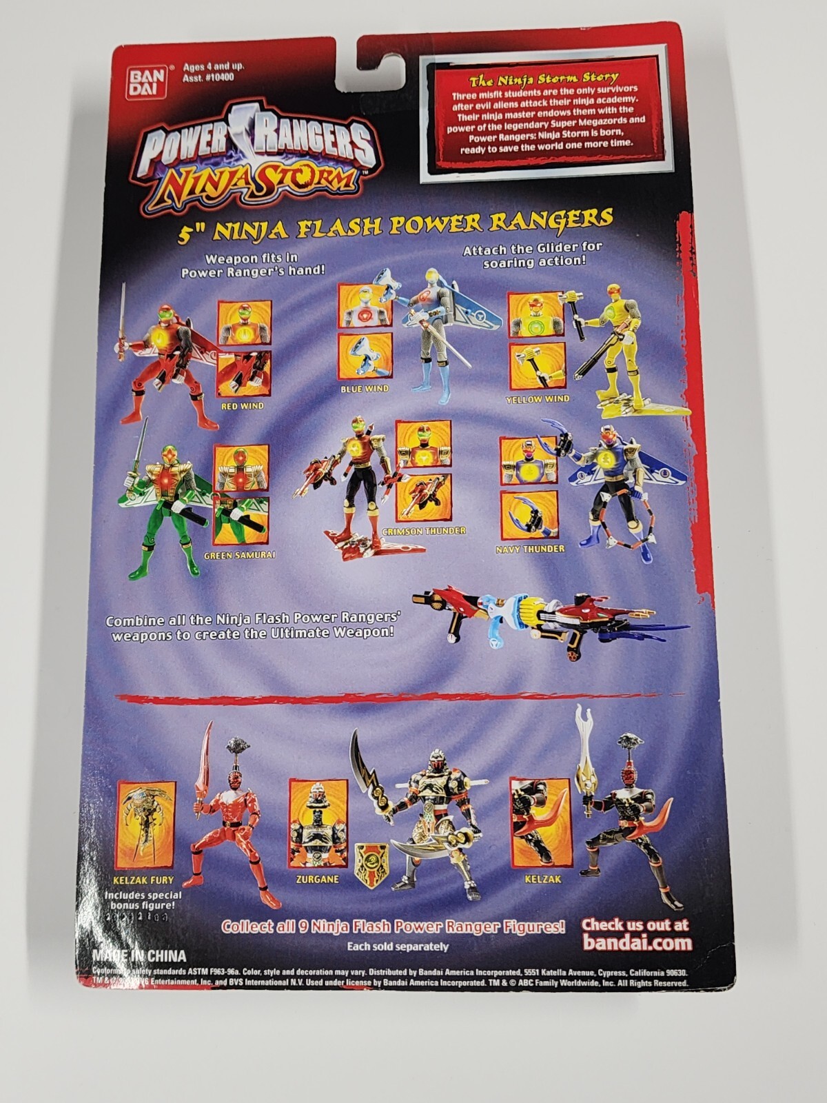 Power Rangers Ninja Storm 5" Evil Alien General Zurgane NEW Factory ...