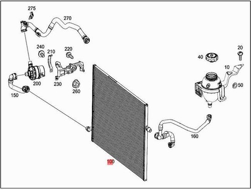 Genuine Mercedes Water Cooler W222 V222 X222 A217 C217 R231 0995003603 ...