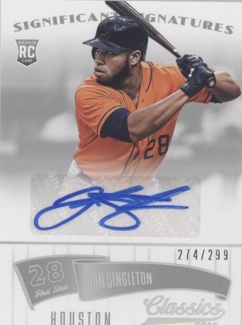 2014 Panini Classics - Significant Signatures Jon Singleton #93 Silver ...