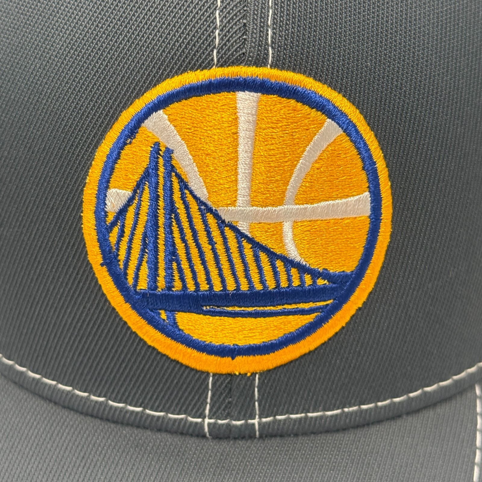 Adidas Golden State Warriors Hat L/XL Gray Stretch NBA Basketball Cap ...