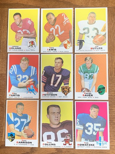 1969 TOPPS FOOTBALL 9 CARD LOT COMBINED SHIPPING NO RESERVE #21 cb | eBay
