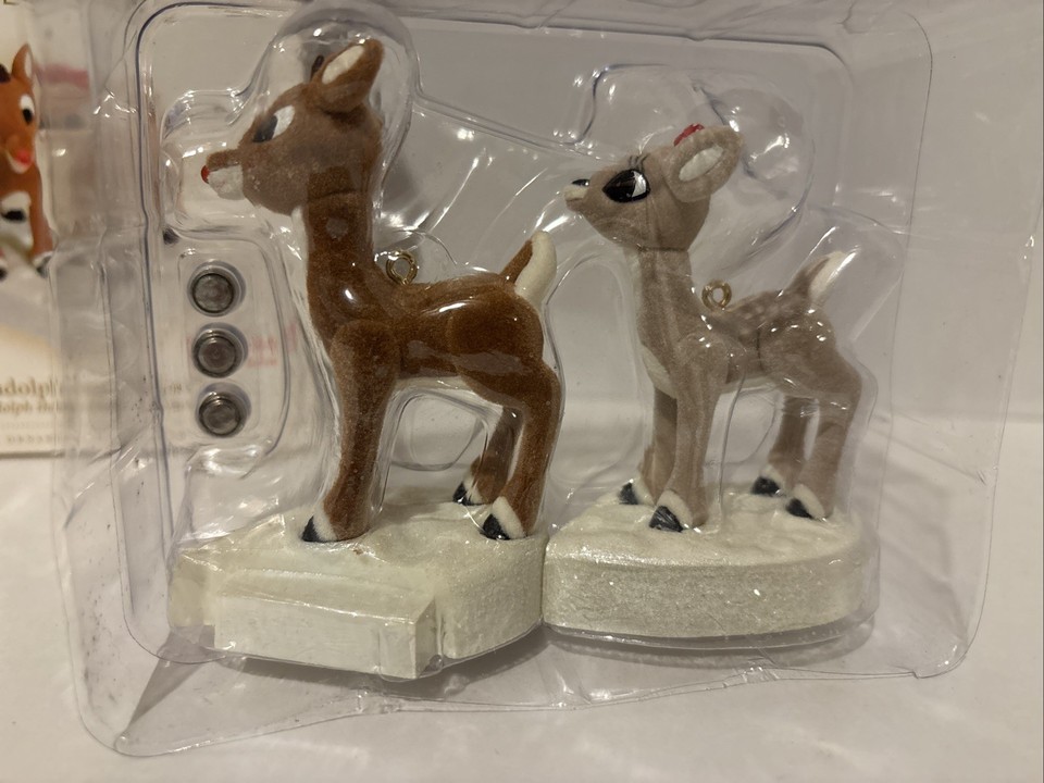 Hallmark Keepsake Ornament 2006 Rudolph & Clarice Light Red Nose ...