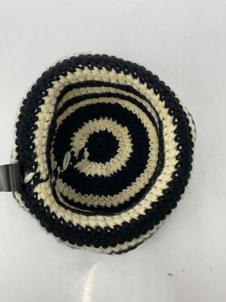 STUSSY Knit Bucket Hat Black Knit Cap Free Acrylic Black Border Men's ...