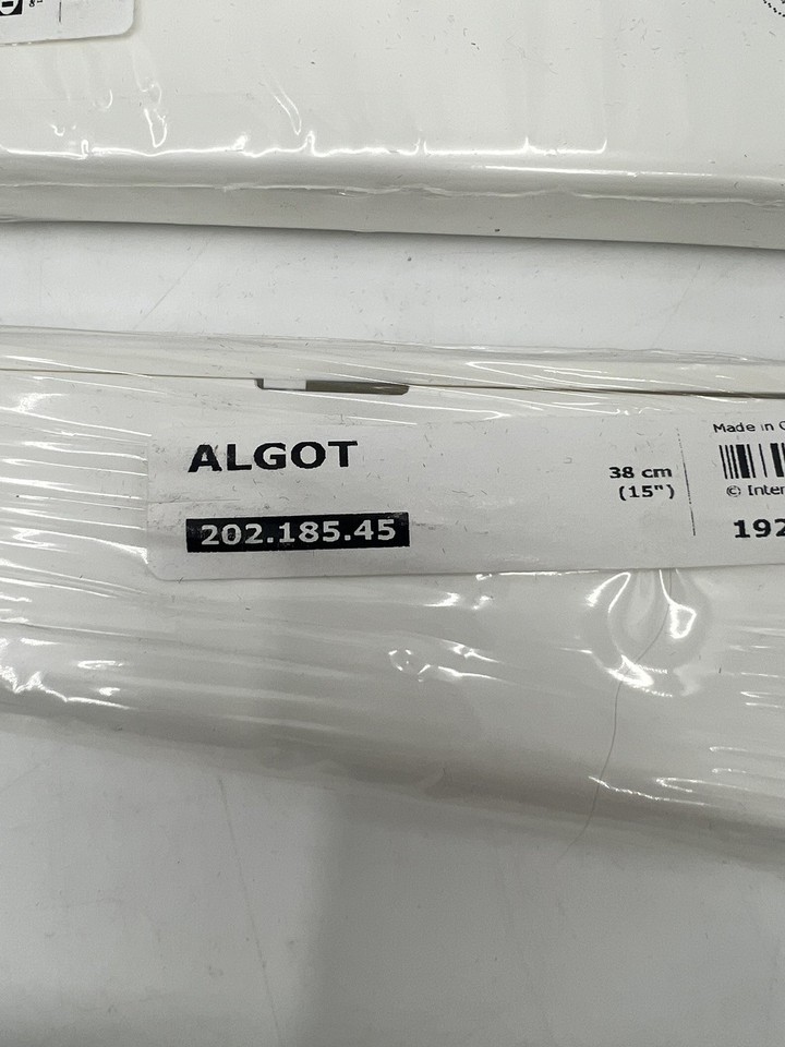 6 IKEA Algot Shelf Brackets ~15" 38cm White Metal Closet System 202.185.45 | eBay