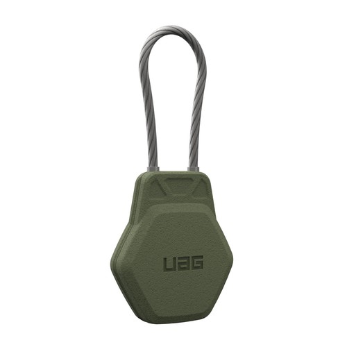 UAG AirTag Case Civilian - Hard Shell Lock Holder Keychain Wire Cable ...