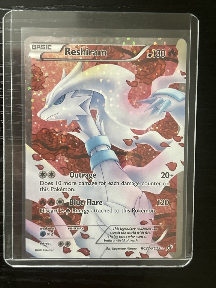 Pokemon TCG Reshiram Full Art Holo Legendary Treasures Radiant ...
