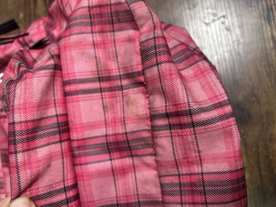 JanSport Pink Plaid Backpack School Bag | eBay