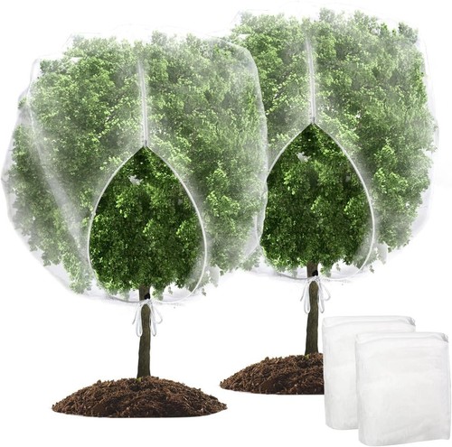 wohohoho 2Pcs 10 x 10ft Large Fruits Tree Netting, Insect Bird Barrier ...