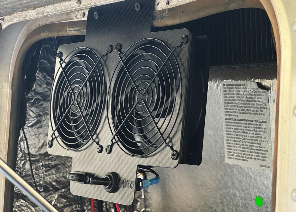 Automatic RV Fridge Cooling Fan for Dometic Norcold Airstream Motorhome ...