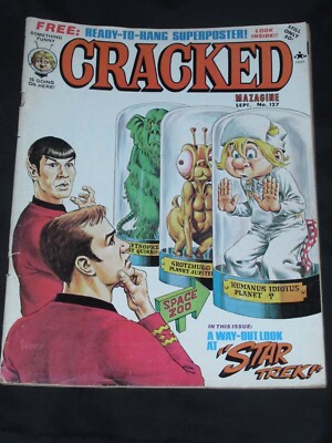 CRACKED COMIC September 1975 CLEAN # 127 MAD Vintage Satire MAGAZINE ...