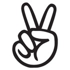 Peace Sign Hand - Vinyl Decal Sticker - Multiple Color & Sizes - ebn511 ...