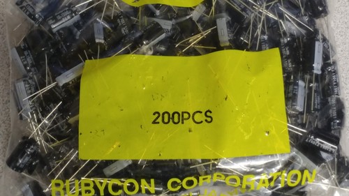 200 pcs 10ZLH1500 10X16 RUBYCON Japan 1500uF 10V 105c Electrolytic ...