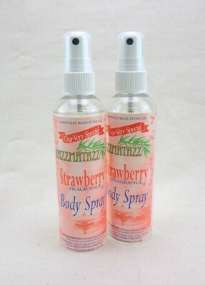 2X 100ml - Strawberry Scented Body Spray - Delightful UK Made Fragrance ...