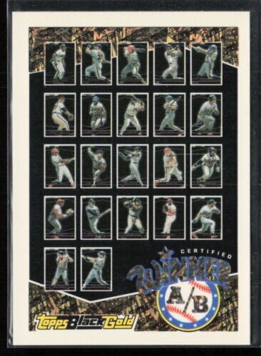 1993 Topps Black Gold Winner A/B + C/D set of 2 Exchange Redemption ...