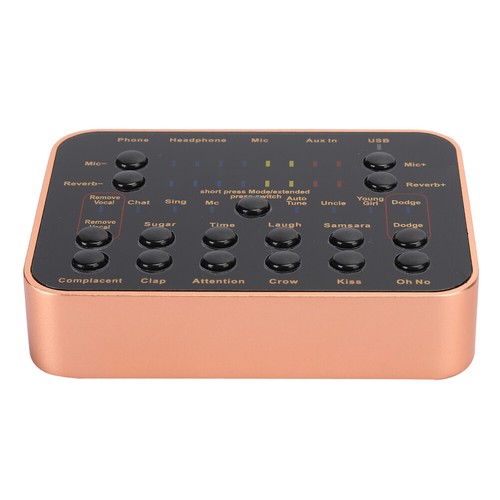 X10 ABS Gold Universal Mobile Phone Computer Sound Card For Live ...