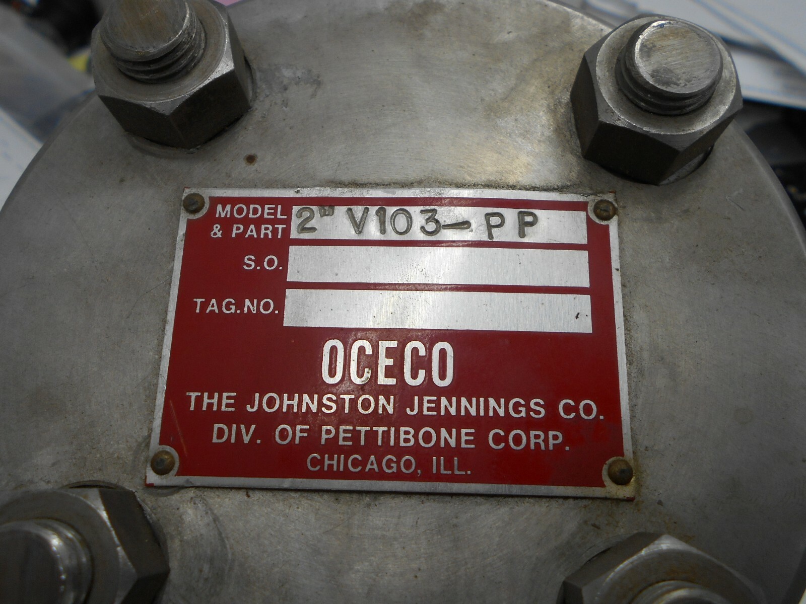 OCECO 2" PRESSURE RELIEF VALVE V103-PP | eBay