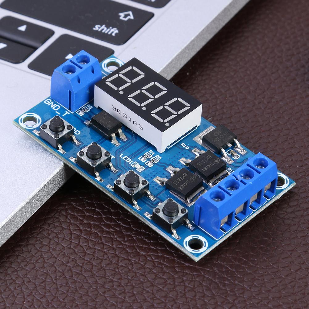 AU Trigger Cycle Timer Delay Switch 12 24V Circuit Board Dual MOS Tube ...