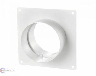 4" 5" 6" Wall Plate With Spigots Connector For Bathroom Fan Ducting ...