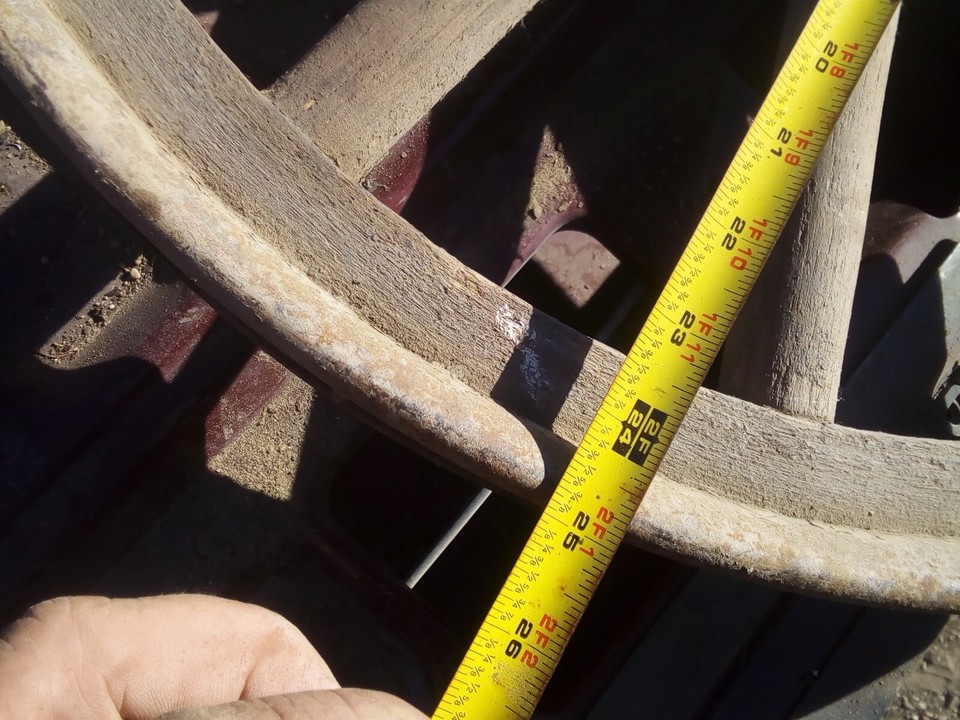 Antique Ford Model T Wheel Hub 23" Diameter 12-Spoke Wood Felloe | eBay