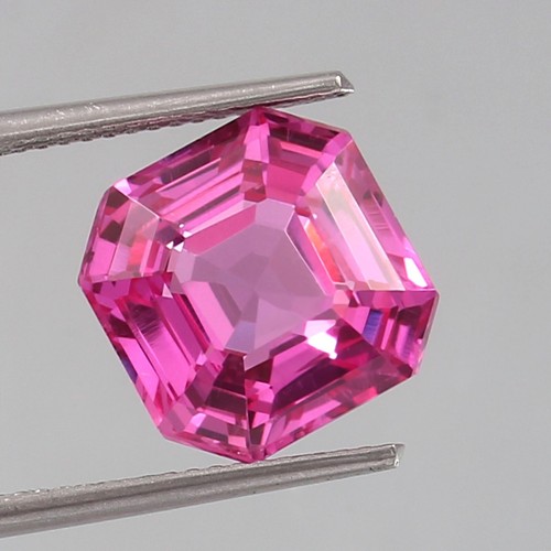 AAA 9.75 Ct Natural Flawless Ceylon Pink Sapphire Loose Asscher Cut ...