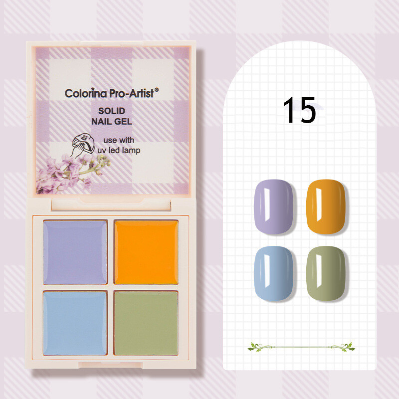 Solid Cream Gel Polish Painting Gel Color Mud Gel Nail Manicure Pudding ...