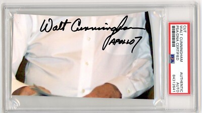 Walt Cunningham Signed Apollo 7 Photo Astronaut PSA Autographed NASA ...