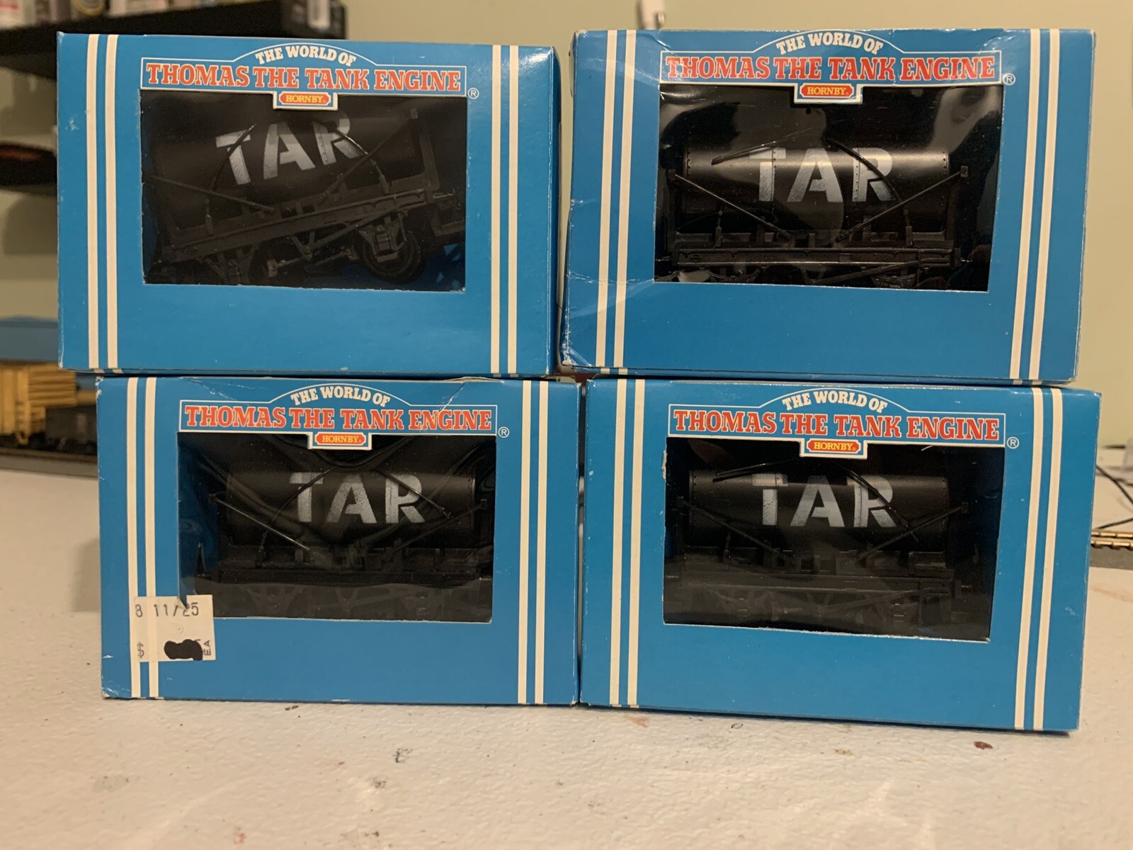 X4 HORNBY Thomas & Friends Tar Tanker Wagons - OO Gauge | eBay