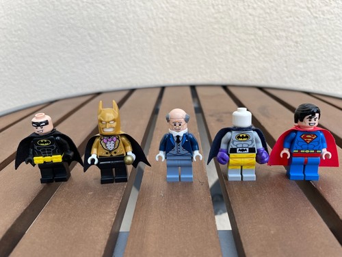 Lego DC Minifigure Lot Alfred 70909 Bat Pack Gold Suit Boxer Superman ...
