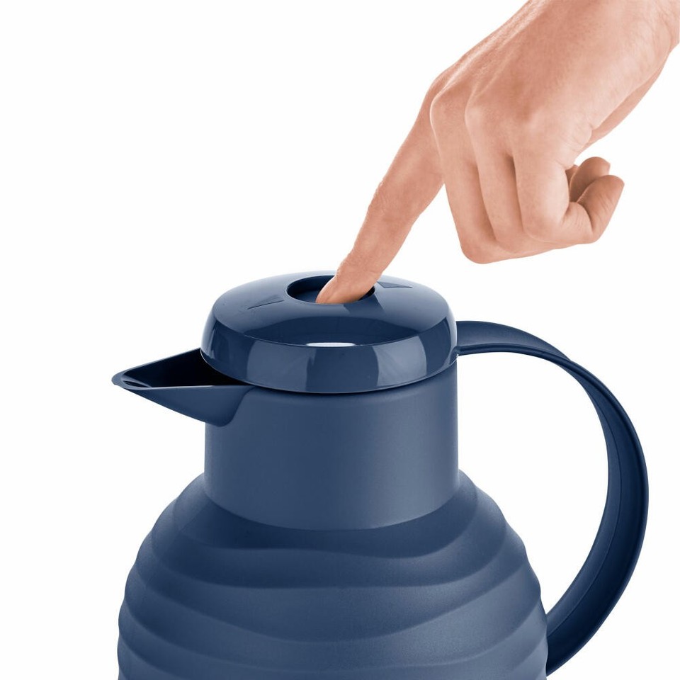 Emsa vacuum jug teapot coffee pot SAMBA WAVE QP plastic Navy 1 L | eBay