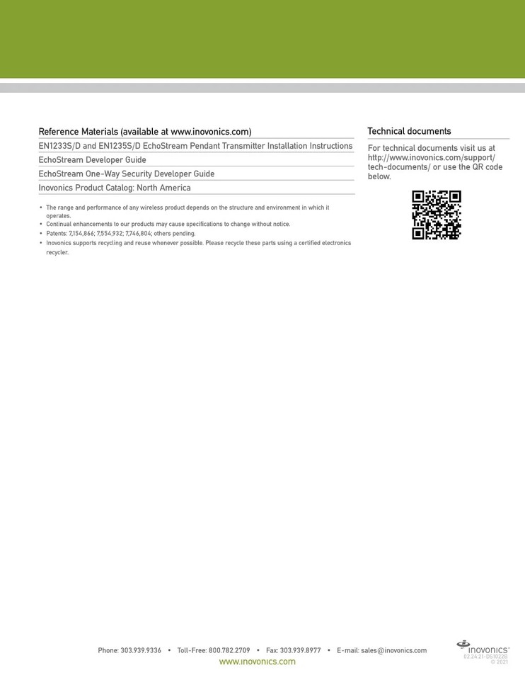 Inovonics EN1233D Double-Button Necklace Pendant | eBay