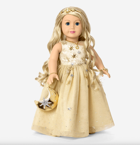 American Girl 2025 Glimmering Gold Holiday Collector Doll Limited ...