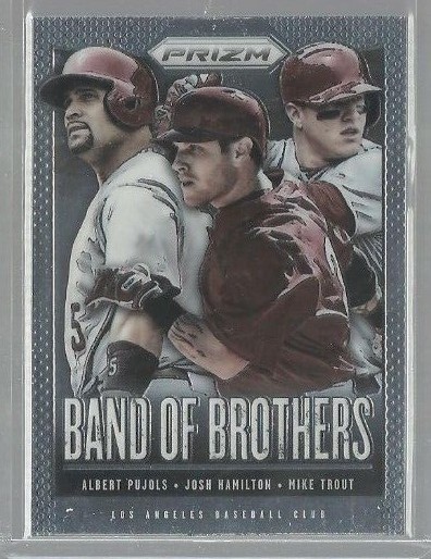 2013 Panini Prizm Band of Brothers #1 Pujols/Hamilton/Trout (ref39562 ...