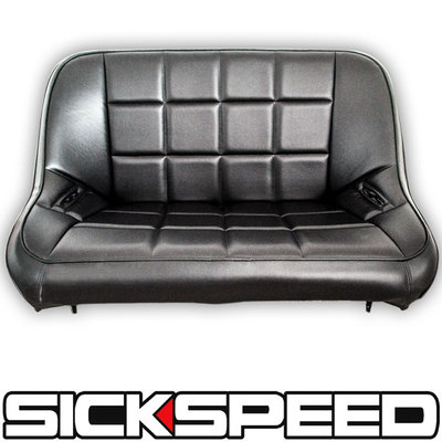 42" WIDE BLACK VINYL ATV REAR SEAT BENCH FOR ATV UTV POLARIS YAMAHA Q1 ...
